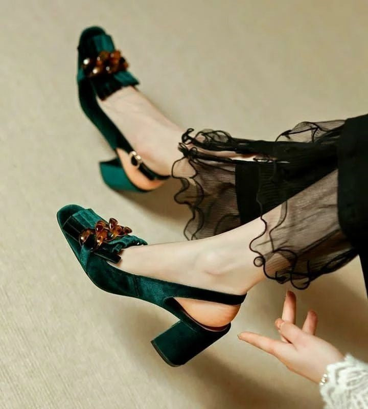 PARISIAN CHIC SANDALS - DarkGlow