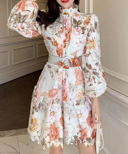 KATRIN LACE DRESS - DarkGlow