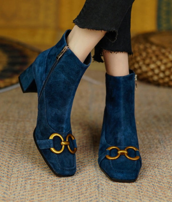 BIONA LEATHER ANKLE BOOTS - DarkGlow